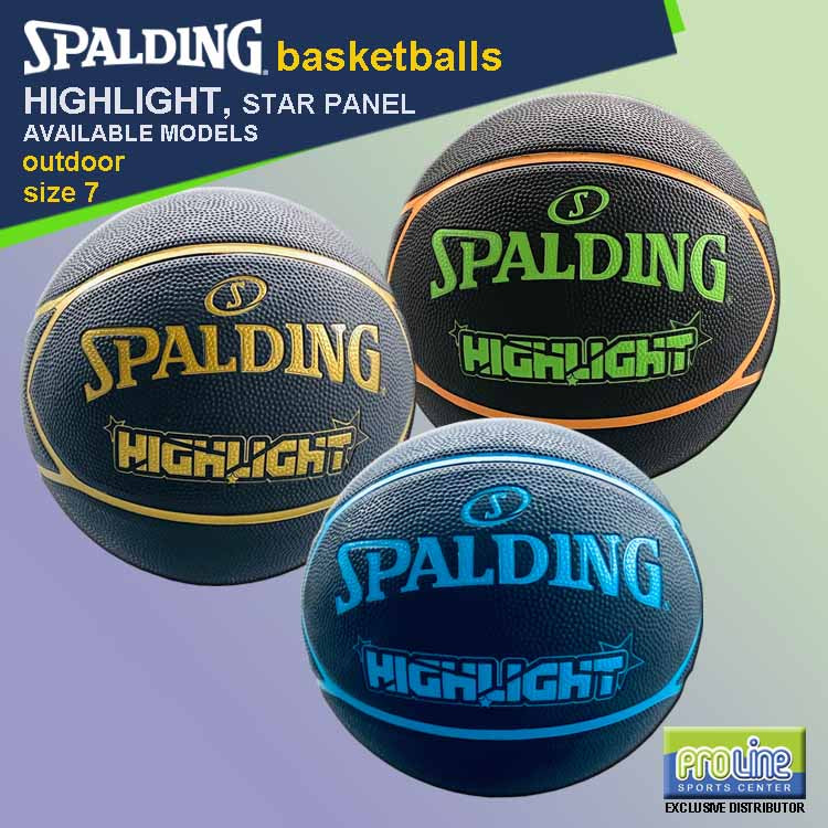 SPALDING Highlight Series Original Outdoor Basketball Size 7 – Spalding ...