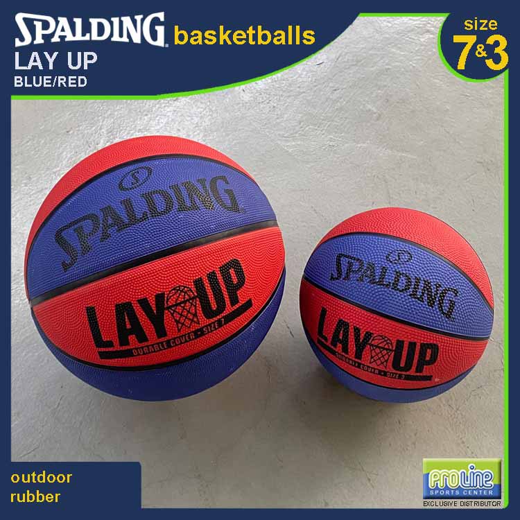 SPALDING Lay Up Original Outdoor Basketball Size 7, Size 5 and Size 3 ...