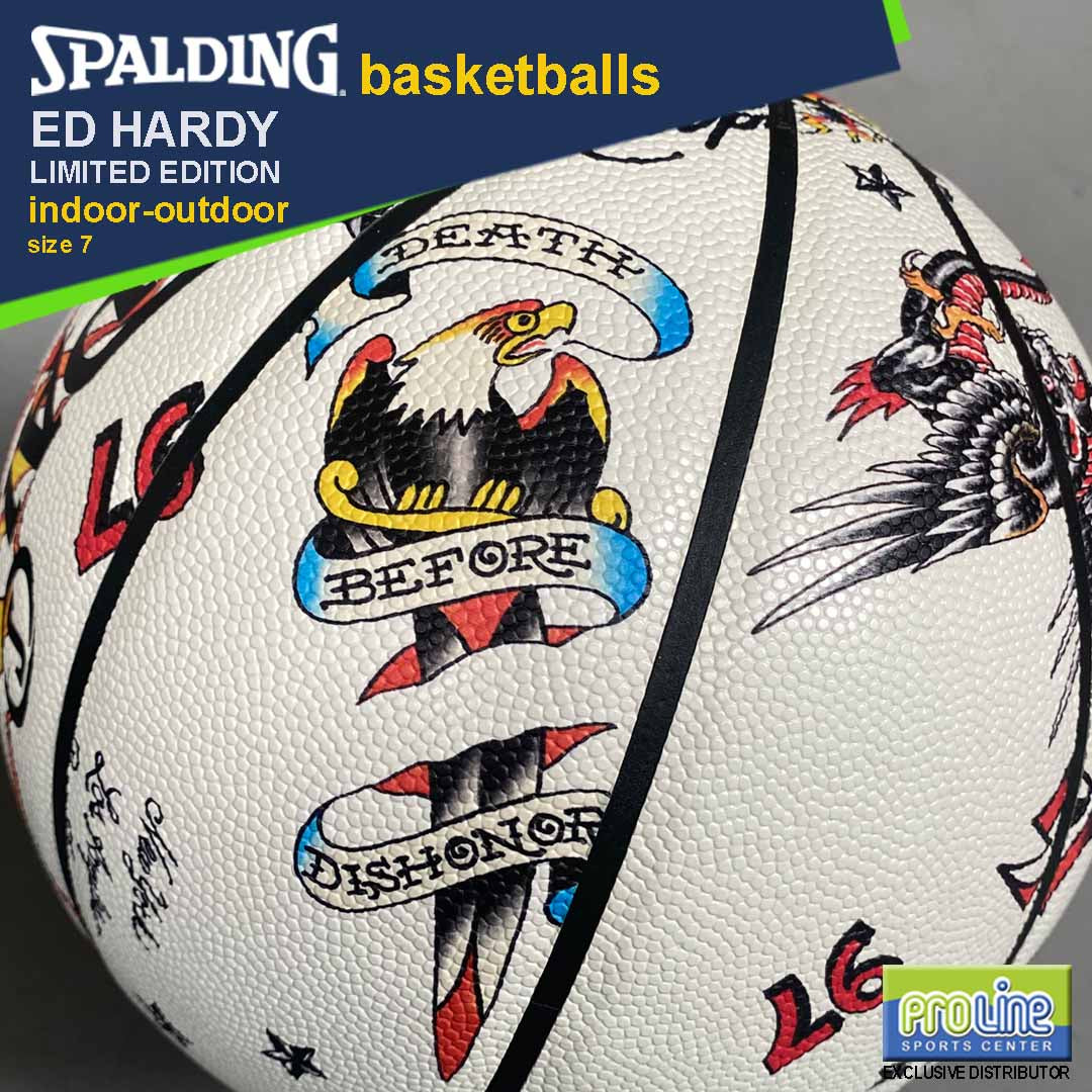 SPALDING Ed Hardy Original Indoor-Outdoor Basketball Size 7 – Spalding ...